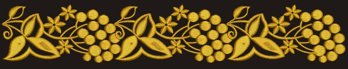 Rowan Border Machine Embroidery Design Three Different - Etsy