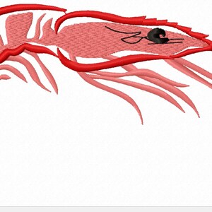 Shrimp Machine Embroidery Design - Etsy