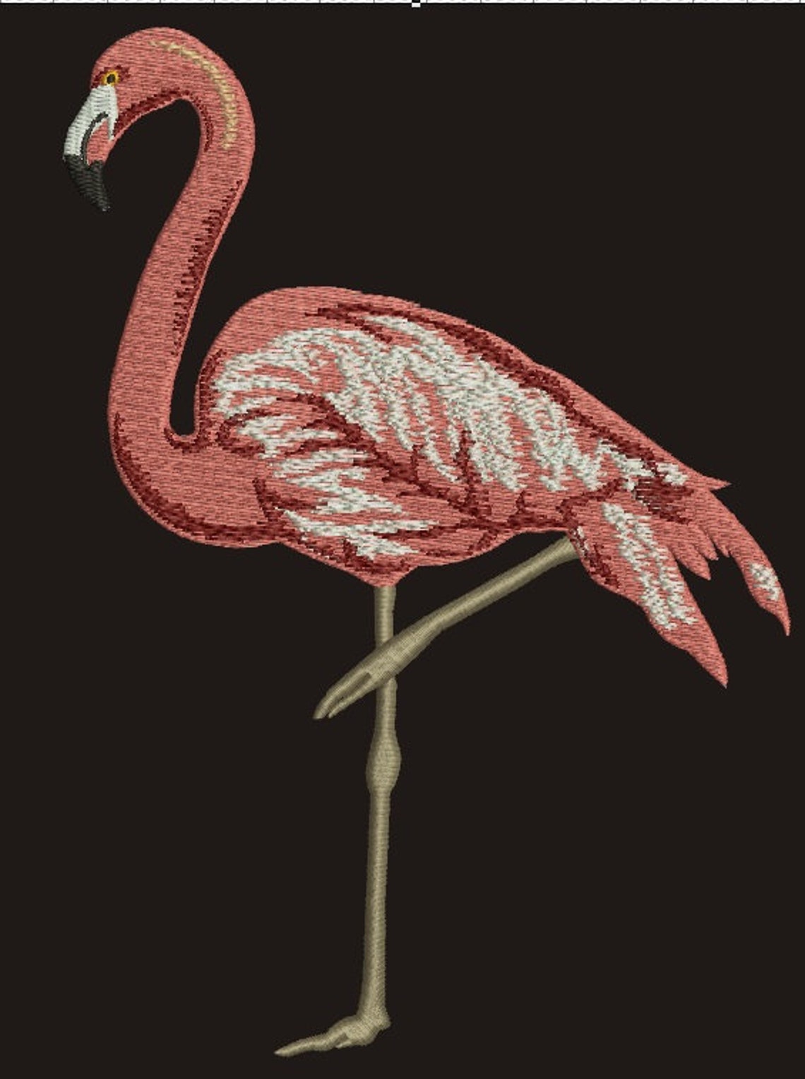 Pink Flamingo Embroidery Machine Embroidery Designs INSTANT - Etsy