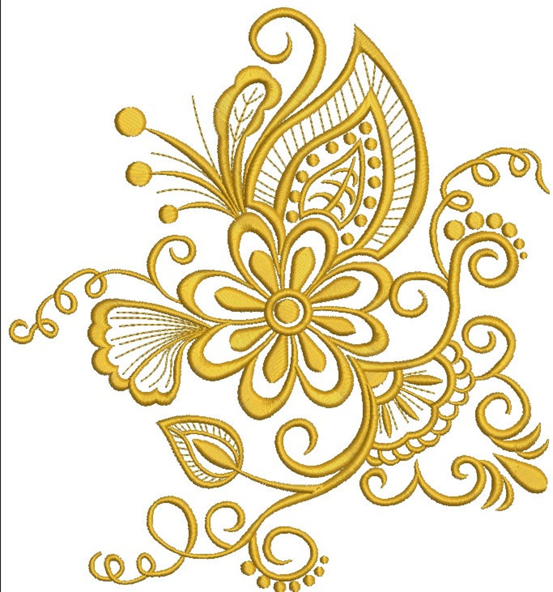 Fantastic Flower Machine Embroidery Designs - Etsy