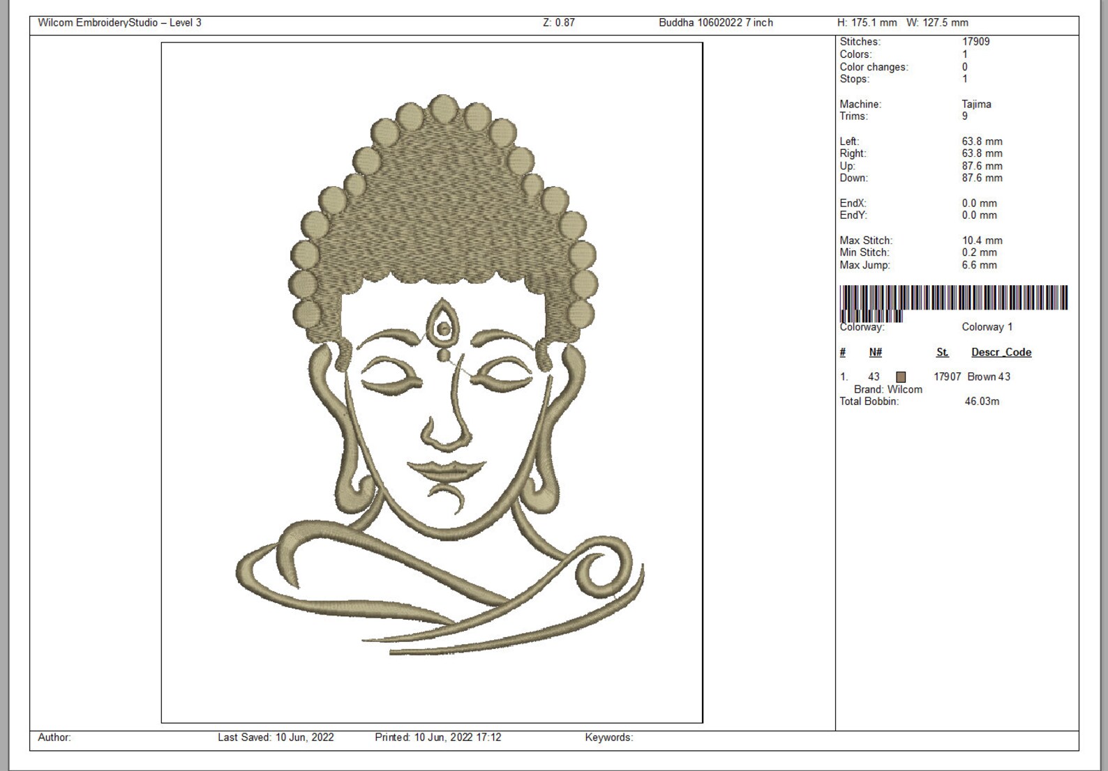 Buddha's Face Close-up Machine Embroidery Design - Etsy