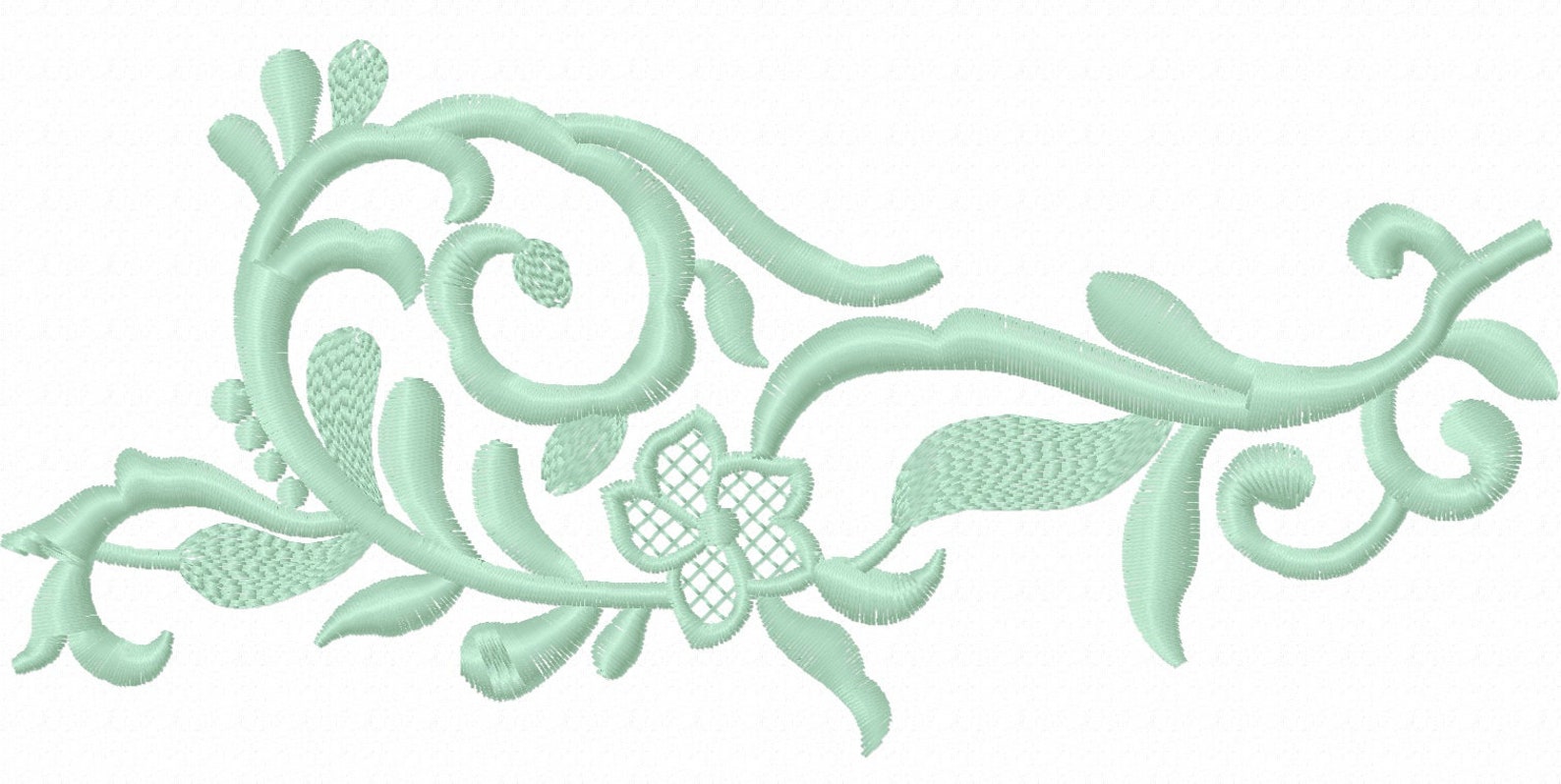 Baroque Pattern Machine Embroidery Design Tested | Etsy