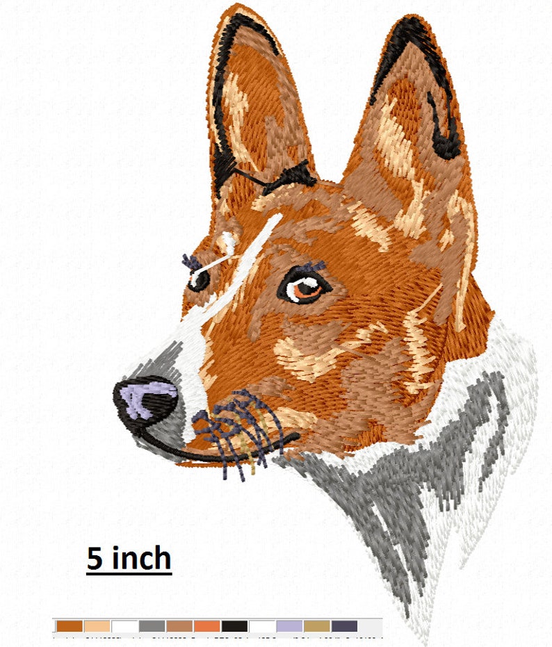 Red Dog Machine Embroidery Design - Etsy