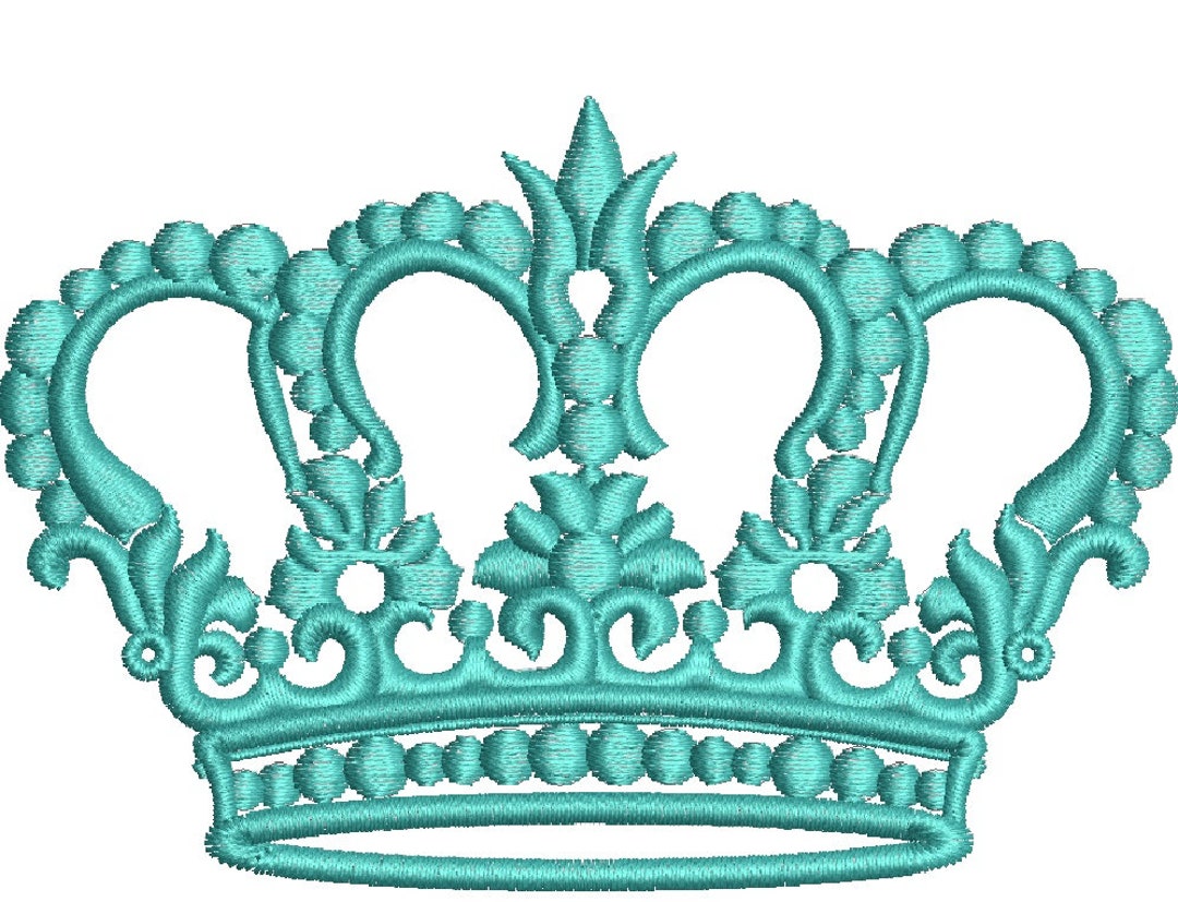Crown Machine Embroidery Design - Etsy