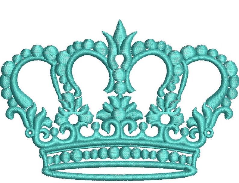 Crown Machine Embroidery Design - Etsy