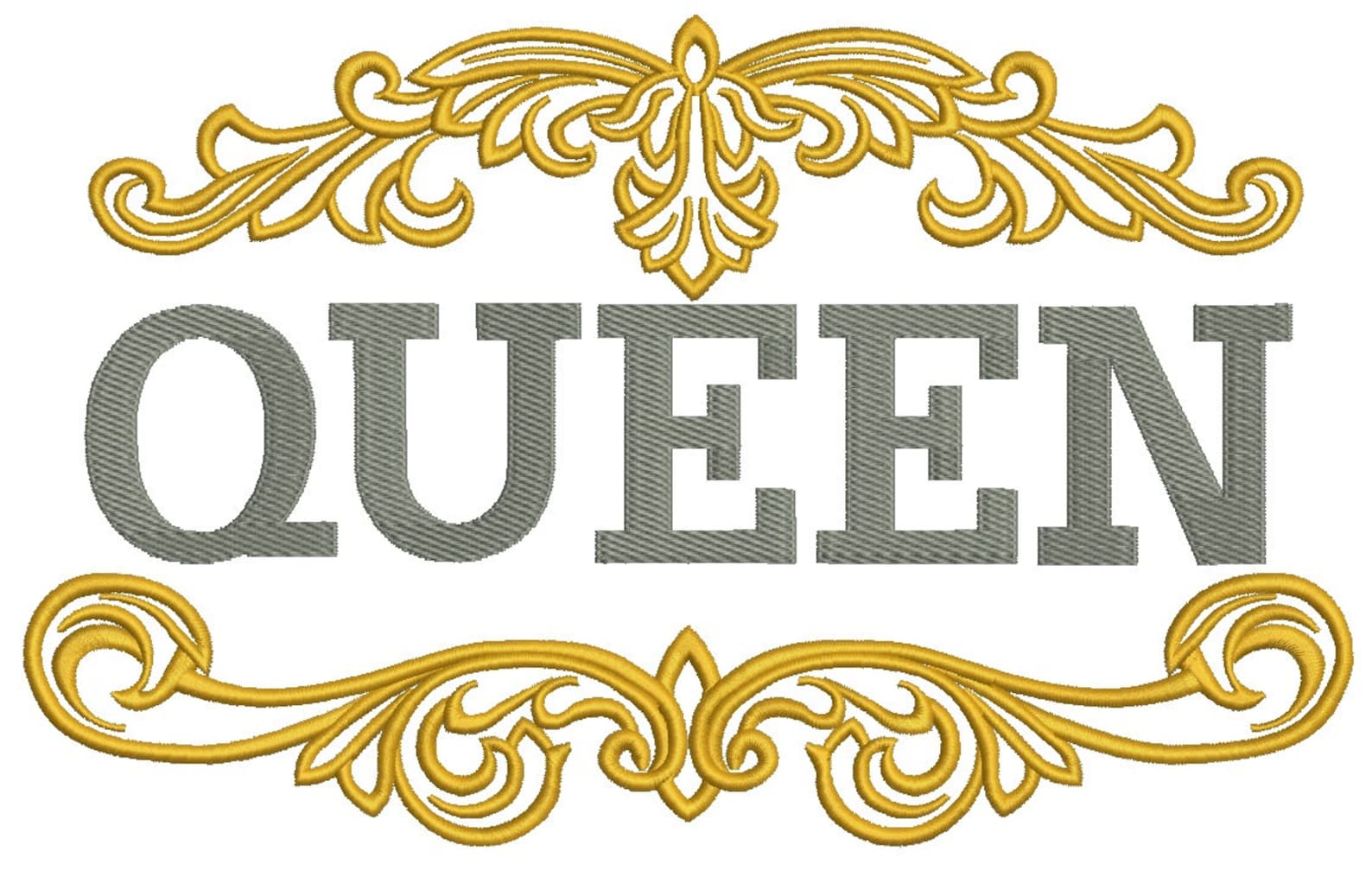 QUEEN Machine Embroidery Design Instantly Download - Etsy