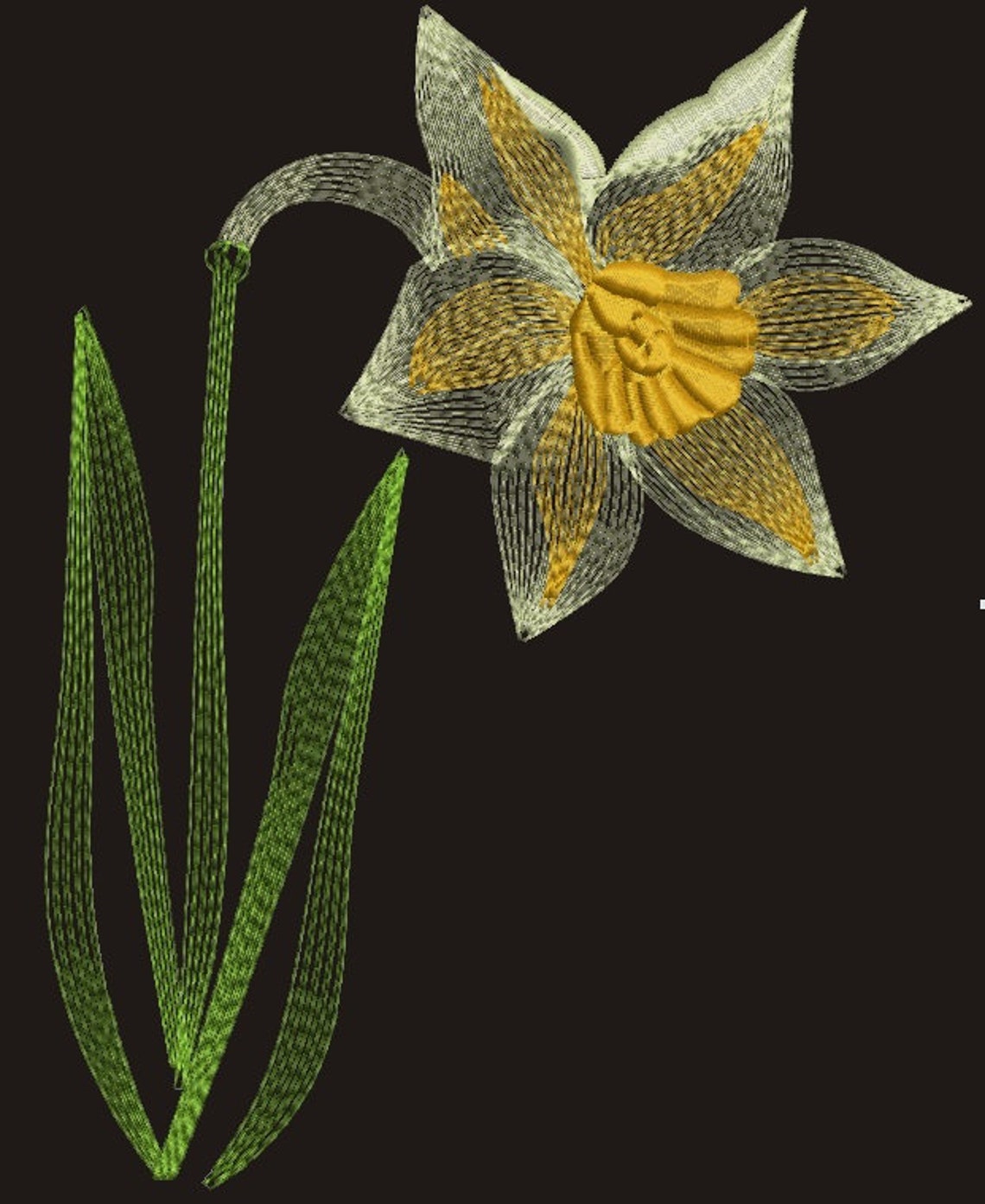 Narcissus / Daffodil Machine Embroidery Designs - Etsy