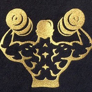 Body Builder Machine Embroidery Design, Instant Download - Etsy