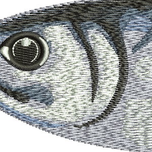 Mackerel Fish Machine Embroidery Design Instant Download - Etsy