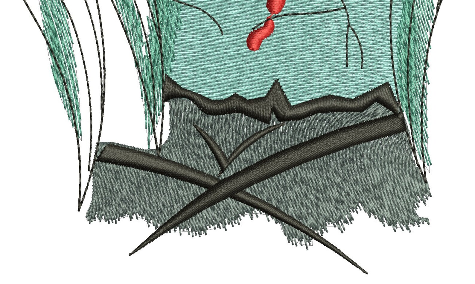 Zombie Anime Girl Embroidery Design Machine Embroidery Design - Etsy