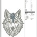 Celtic Wolf Face Machine Embroidery Design/ INSTANT DOWNLOAD This is ...