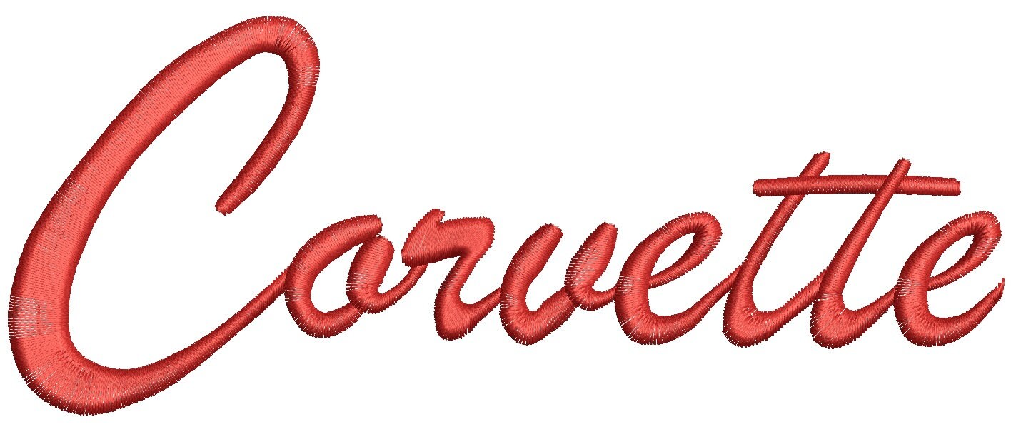 Corvette Emblem Machine Embroidery Design Instantly Download - Etsy