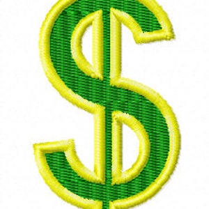 Dollar Sign Machine Embroidery Design , Instant Download - Etsy