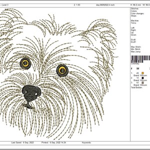 Cute Little Dog White Terrier Machine Embroidery Design Instant ...