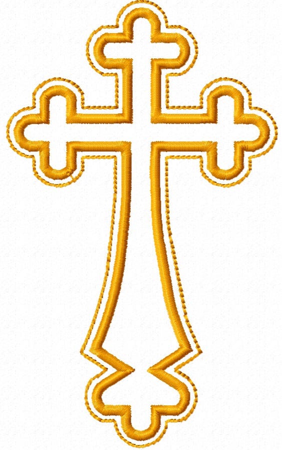 Cross Machine Embroidery Design Machine Embroidery Design - Etsy