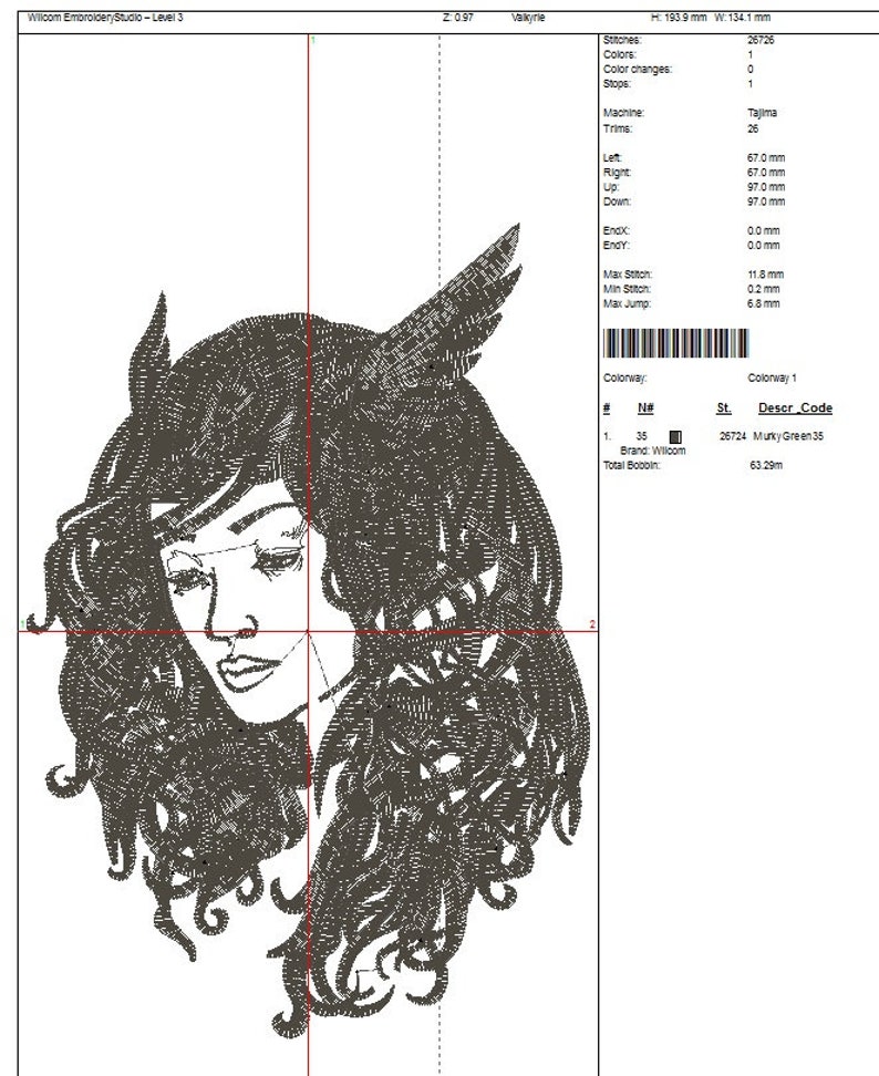 Valkyrie Machine Embroidery Design - Etsy