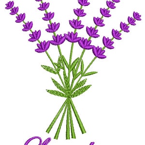 Lavender Embroidery - Machine Embroidery Design - Etsy
