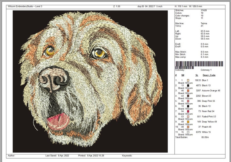 Furry Dog Machine Embroidery Design - Etsy