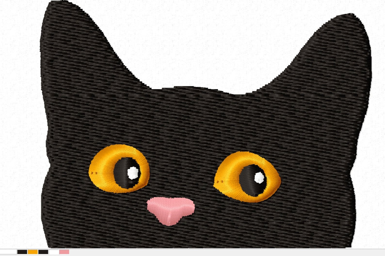 Peeking Black Cat Machine Embroidery Designs Tested - Etsy