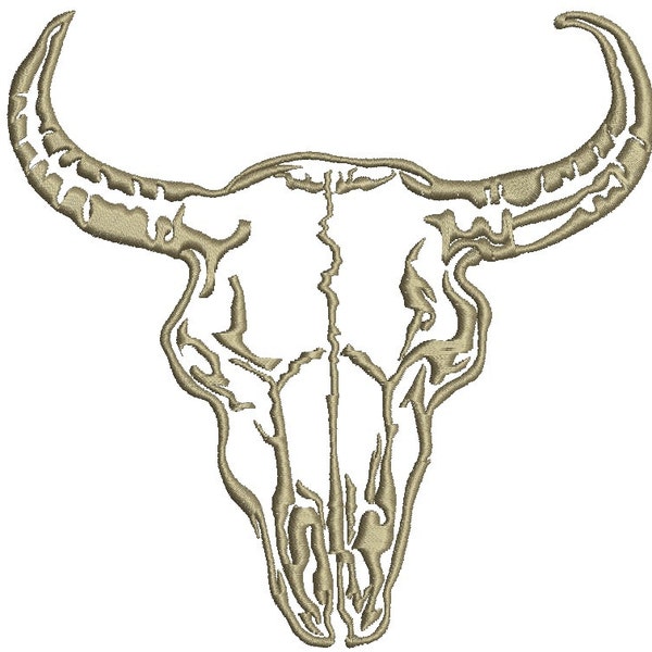 Cow Skull Embroidery - Etsy