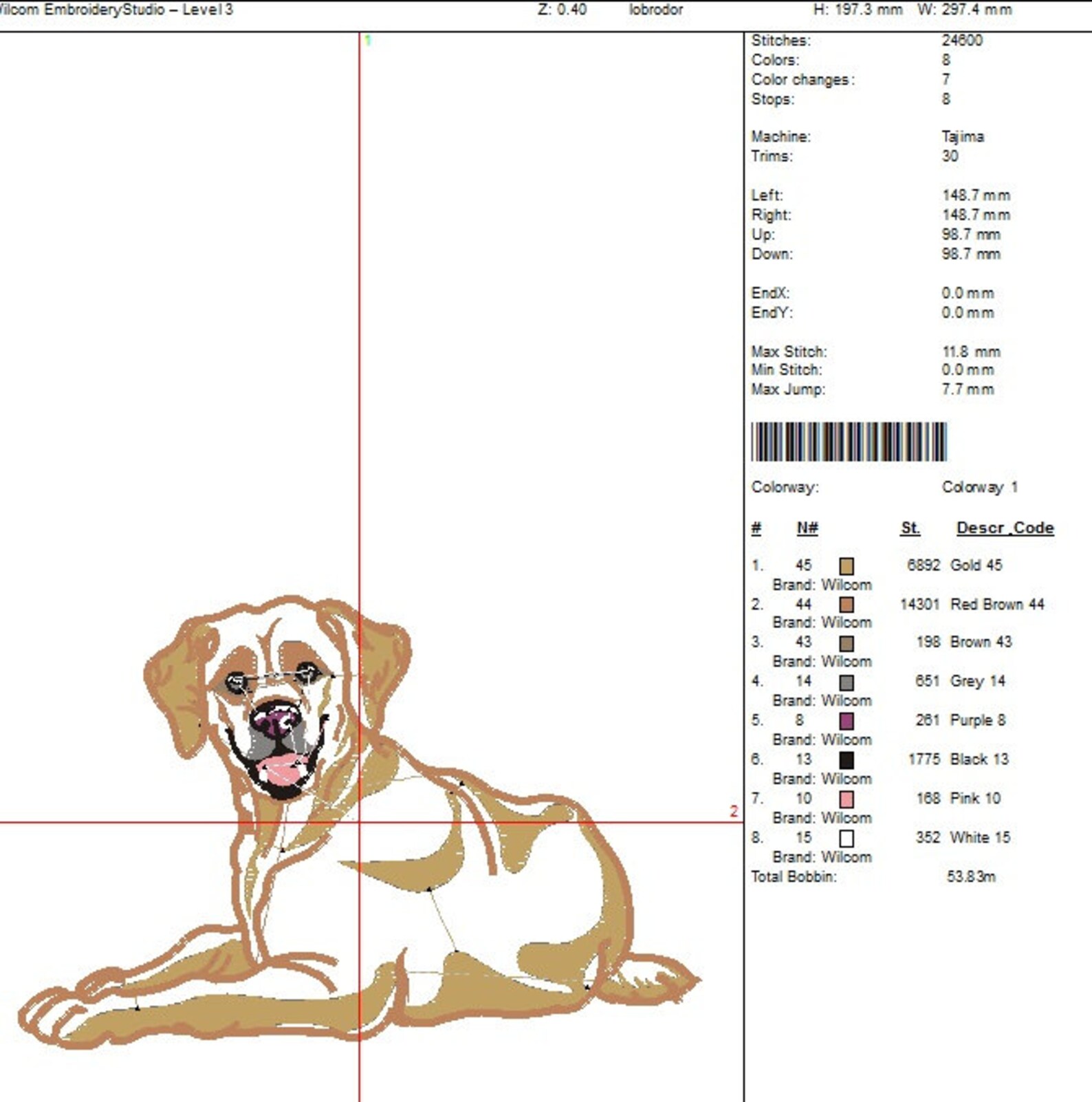 Labrador Machine Embroidery Design - Etsy