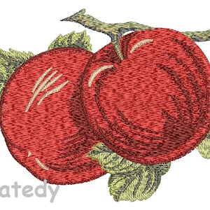 Apples Embroidery Machine Embroidery Design - Etsy