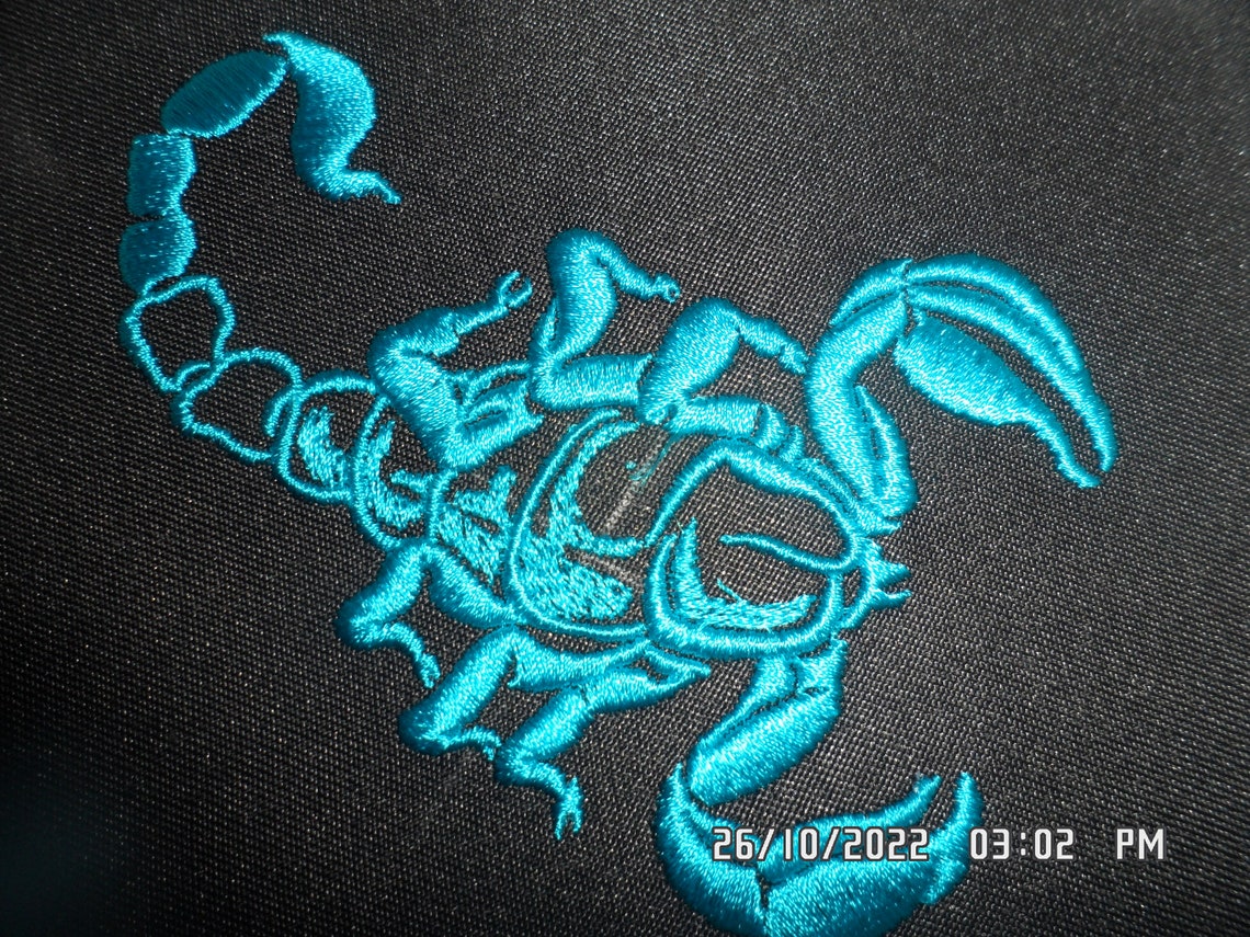Scorpio Machine Embroidery Design 2 Sizes Included Tested - Etsy