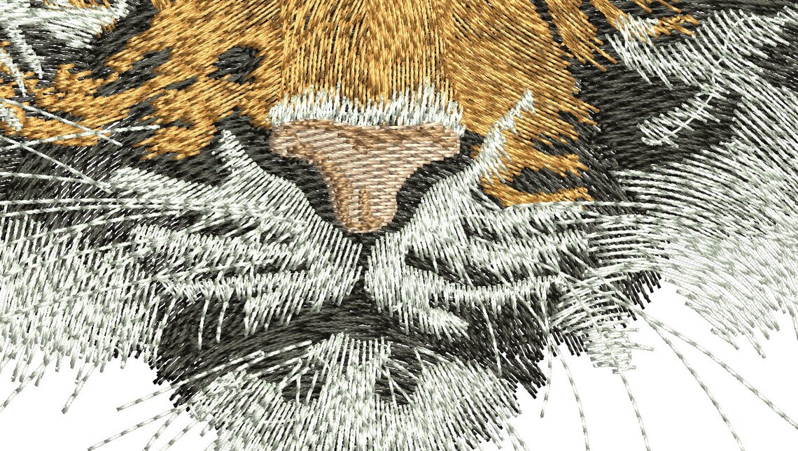 Tiger Machine Embroidery Design - Etsy