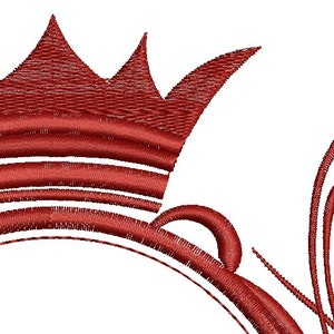 Crown Frame and Floral Ornament , Machine Embroidery Designs - Etsy