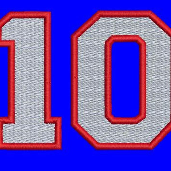 Number Embroidery - Etsy