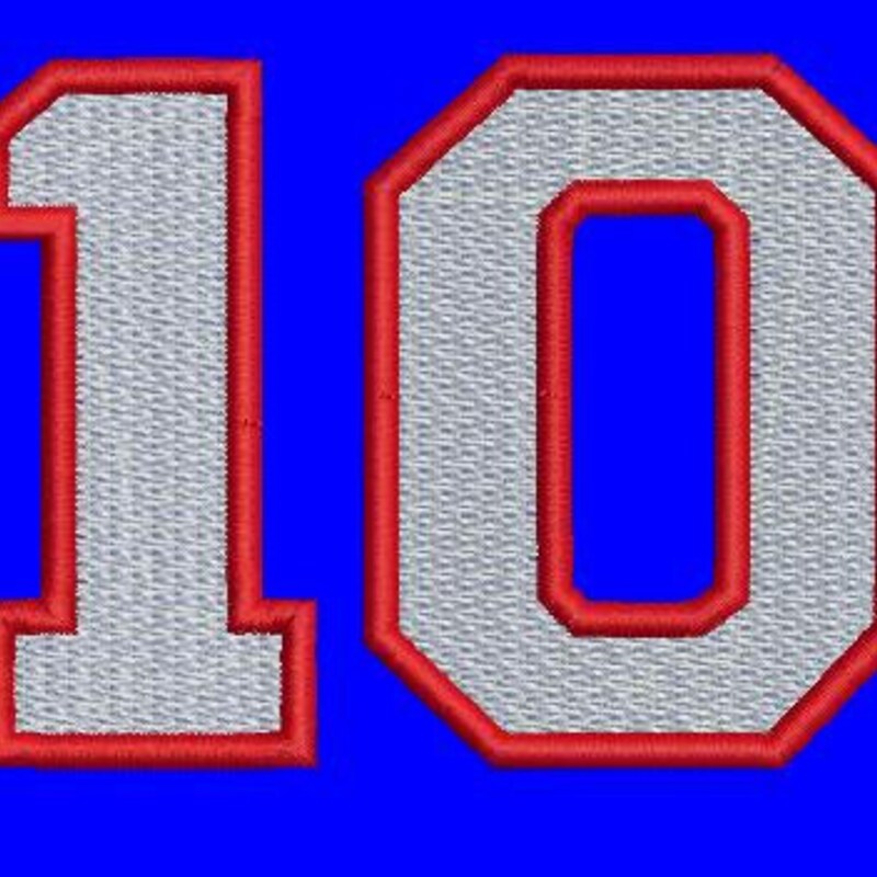 Number Embroidery - Etsy