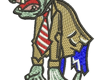 Zombie Clown Head Machine Embroidery Design / Instant Download - Etsy