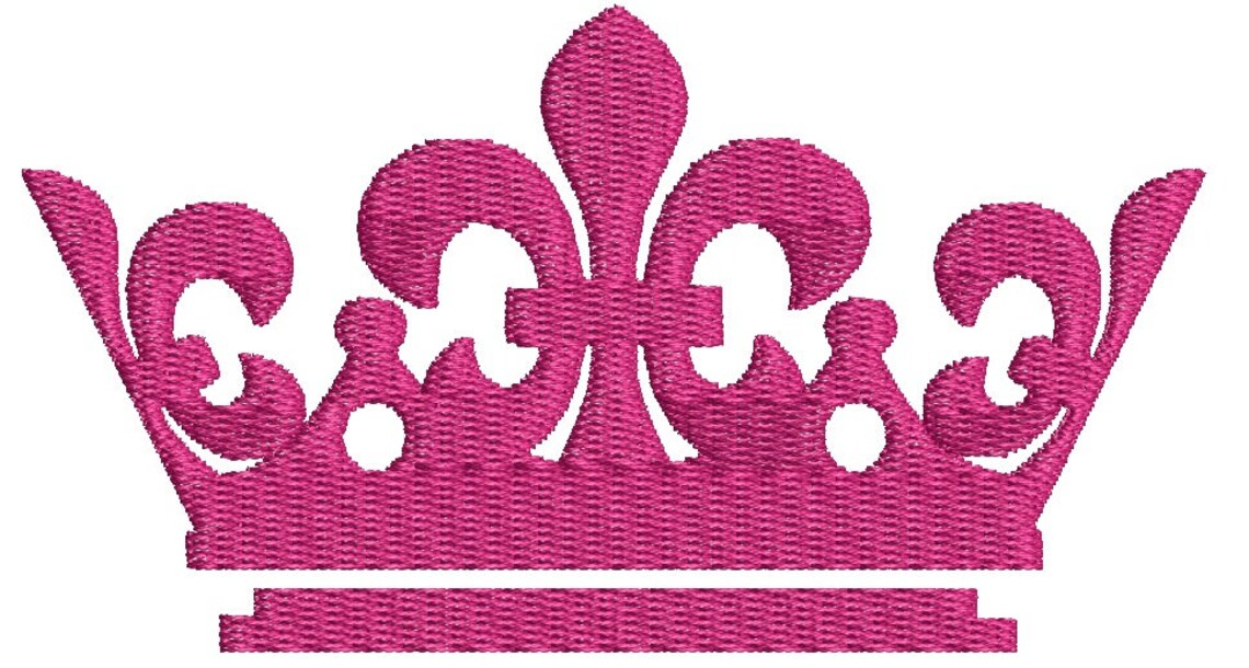 Simple Crown Embroidery Design Two Sizes Tested - Etsy