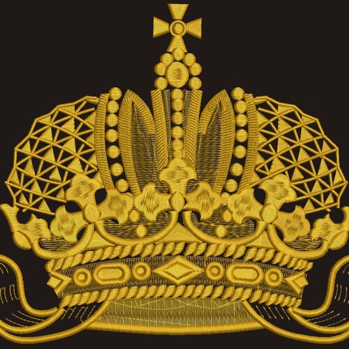 Crown Embroidery Design / Machine Embroidery / Monogram Crown - Etsy