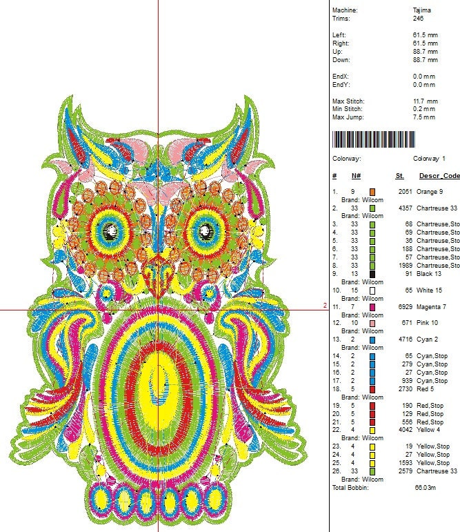 Owl Machine Embroidery Design 180130mm / 7.25.2 Inc / - Etsy