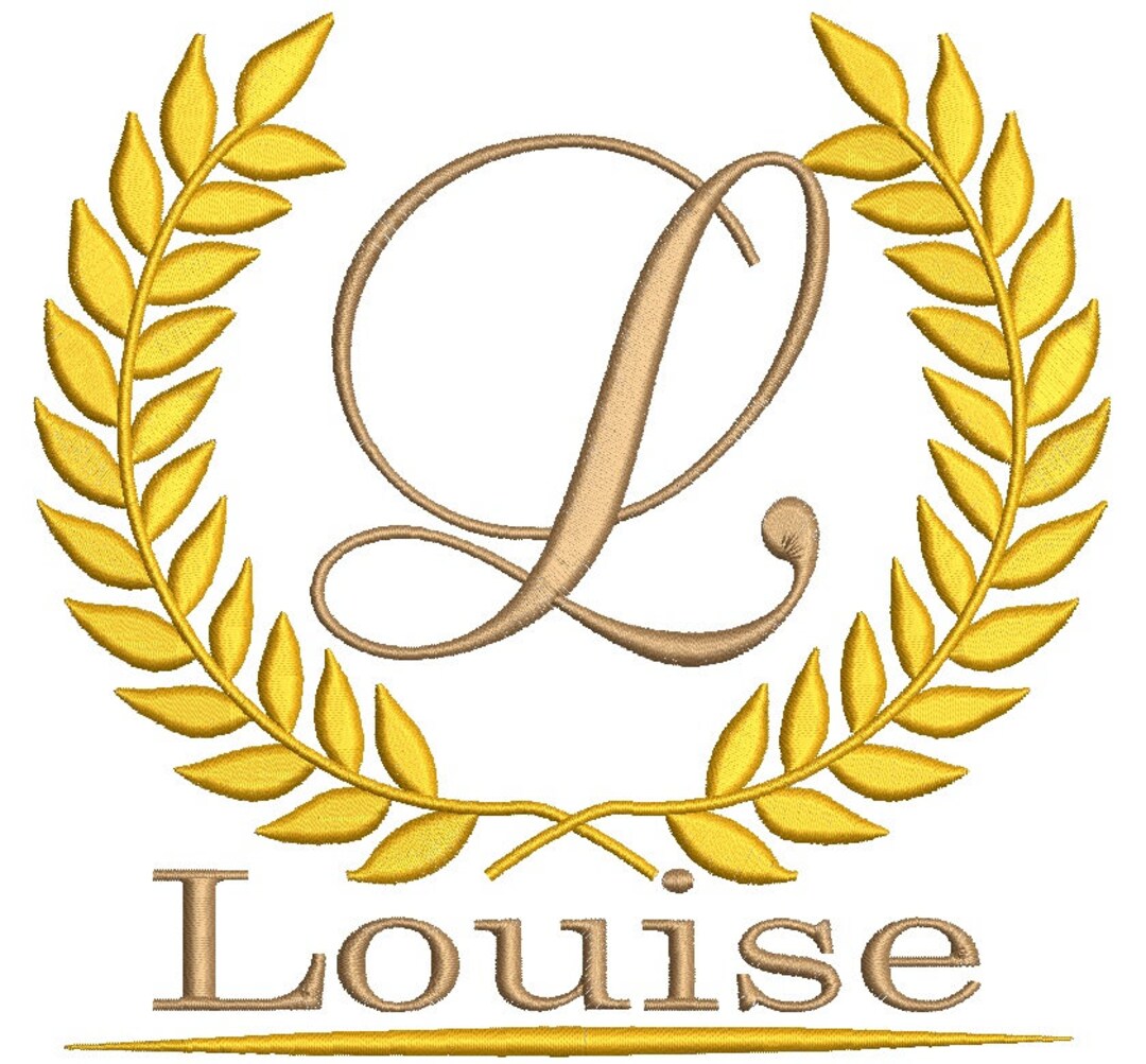 Laurel Wreath for Monogram and Name Machine Embroidery Design, Design ...