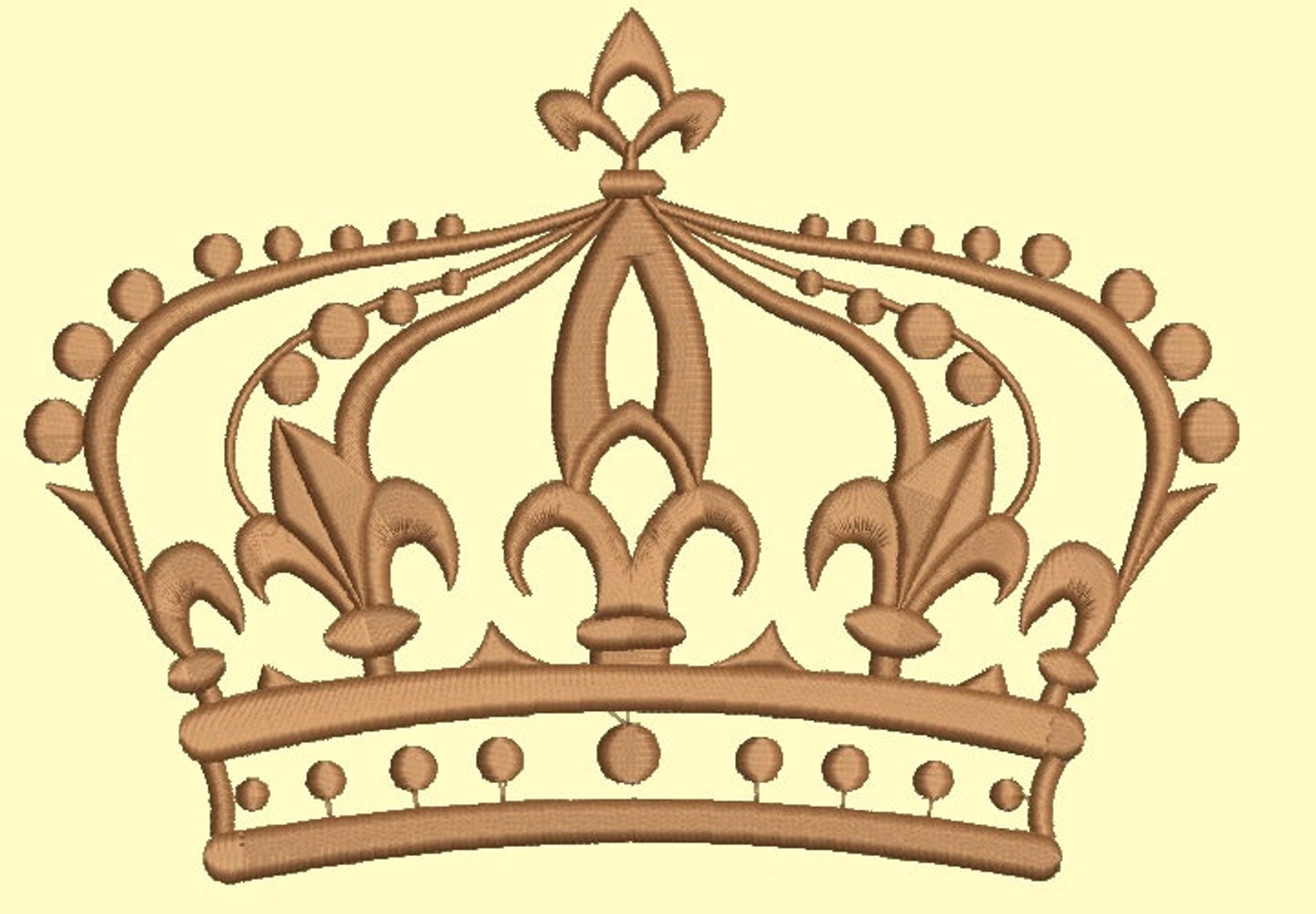 Crown Embroidery Design 165122 Mm / 6.6 Inc X 5 Inc / 11700 | Etsy