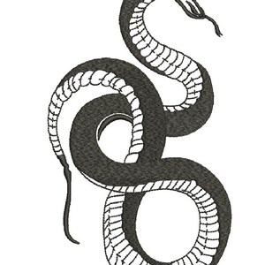 Snake Machine Embroidery Design Tested - Etsy