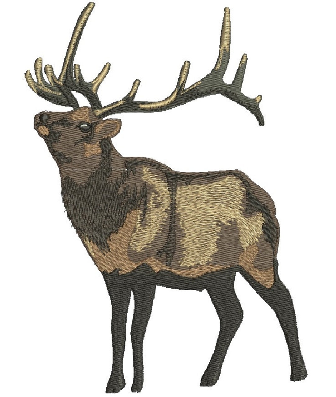 Elk Bugle Design Machine Embroidery Design Instant Download - Etsy