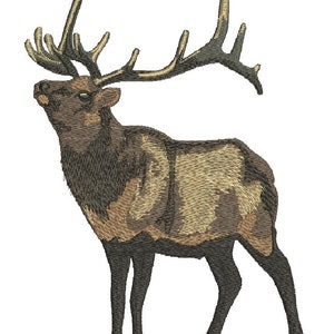 Elk Bugle Design Machine Embroidery Design Instant Download - Etsy