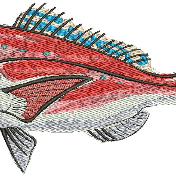 Fish Embroidery - Etsy