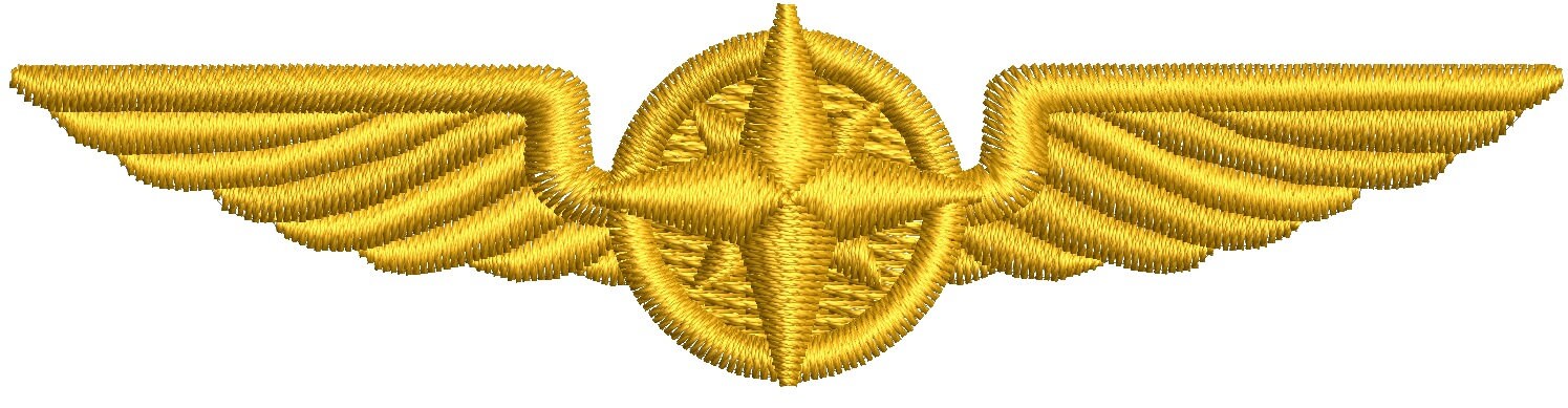 Pilot wings embroidery Machine Embroidery Designs tested | Etsy