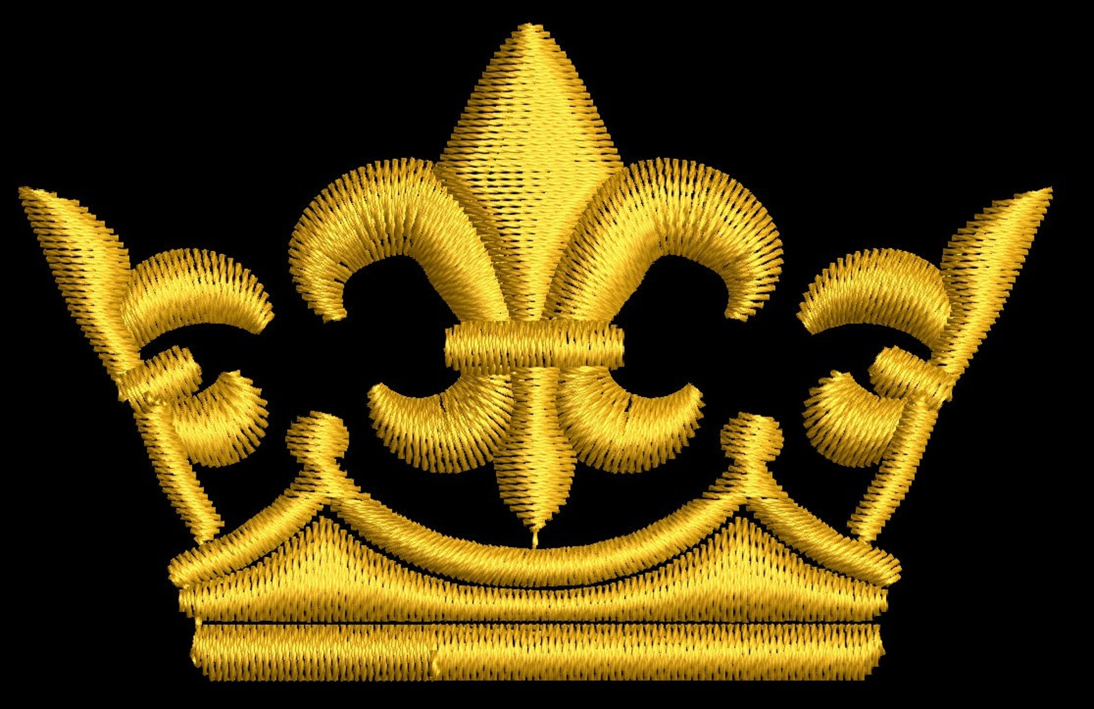 Gold Crown With Fleur De Lis and a Laurel Wreath With Stylized | Etsy
