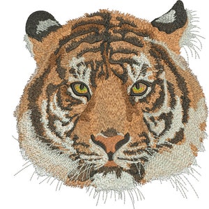 Tiger Machine Embroidery Design - Etsy