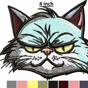 Cat Face Machine Embroidery Designs - Etsy
