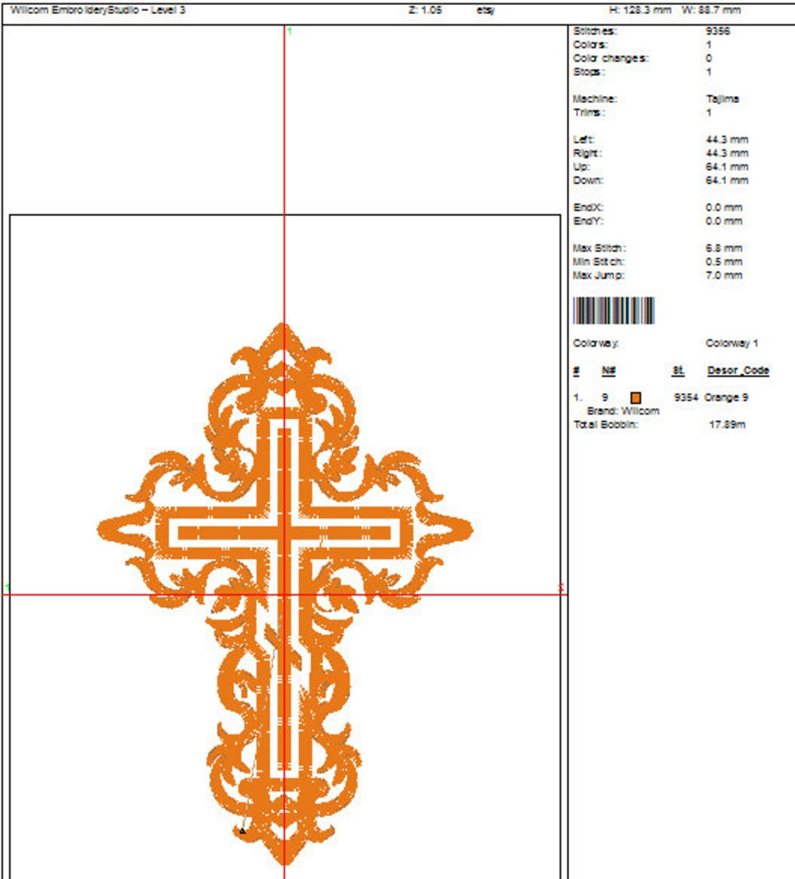 Cross Machine Embroidery Design Machine Embroidery Design - Etsy
