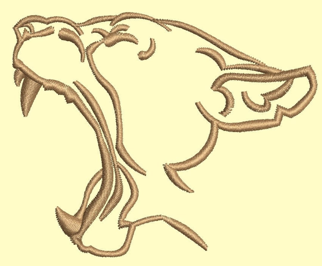 Puma Machine Embroidery Design - Etsy
