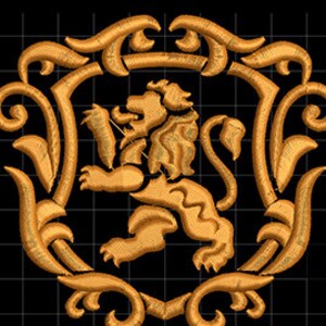 Royal Set, Lion, Crown, Ornamental Design - Machine Embroidery Designs ...