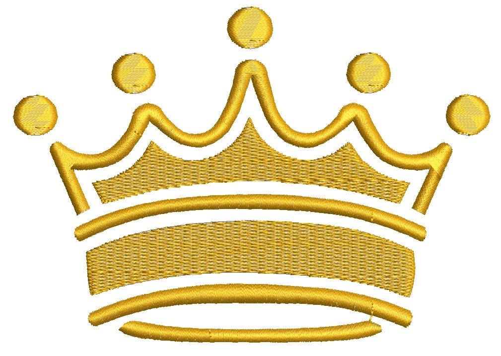 Crown Embroidery Design Design Tested - Etsy