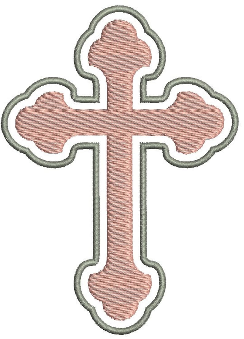 Cross Machine Embroidery Design Machine Embroidery Design - Etsy